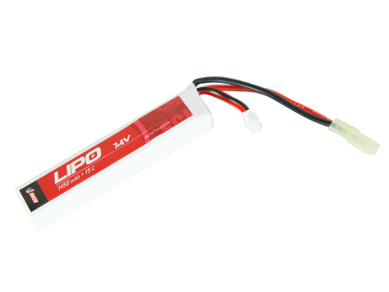 Echo1 Lipo 5 (7.4v 1450mAh 15C Buffer Tube Lipo with Small Tamiya ...